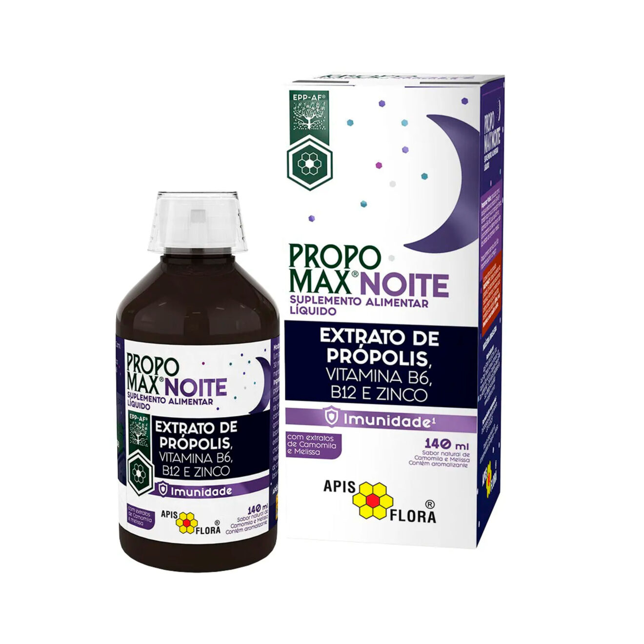 Propomax Noite - Extrato de Própolis + vit.B6, B12 e Zinco - apis Flora ...