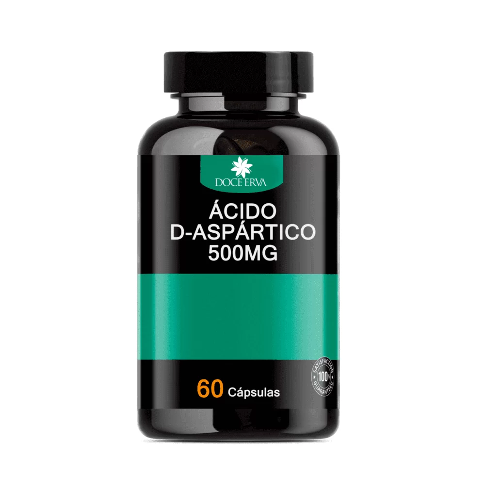 Ácido D-aspártico - 500mg - 60 cáps. - Doce Erva | Farmácia de ...